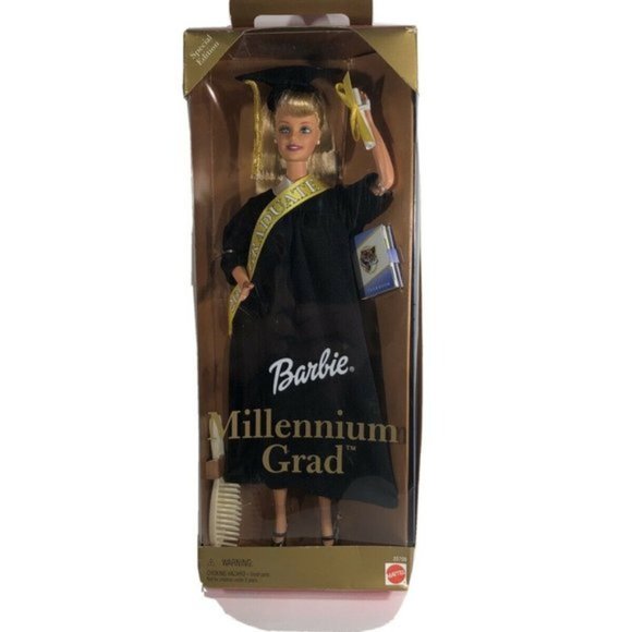 Mattel | Toys | New Vintage Millenium Grad Barbie 200 School Graduate ...